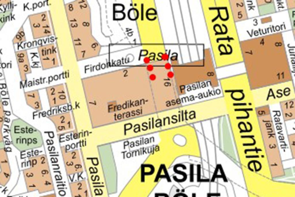 Veturitie ja Firdonkatu Pasilassa Triplan lähellä avautuivat ...